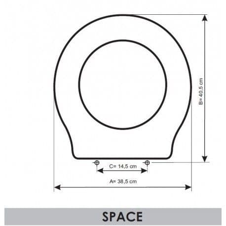 Ideal Standard Space Toilet Seat -Kingsway Plumbing